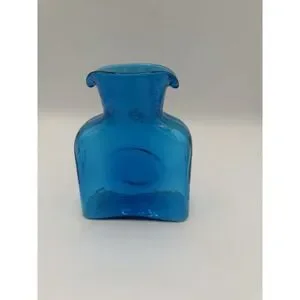 BLENKO | Dining | Blenko Handmade Glass384m Mini Water Bottle Turquoise ...